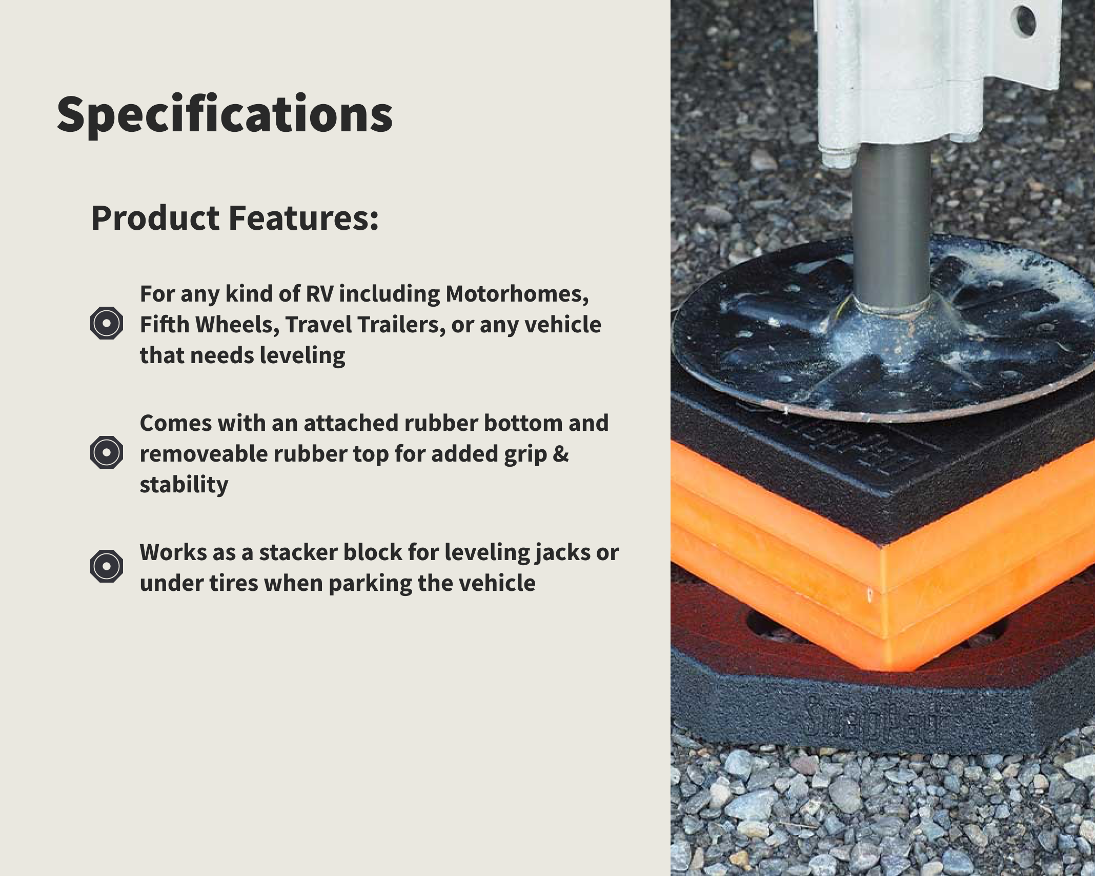 StakPad™ The World's Toughest RV Jack Pad | RV SnapPad®
