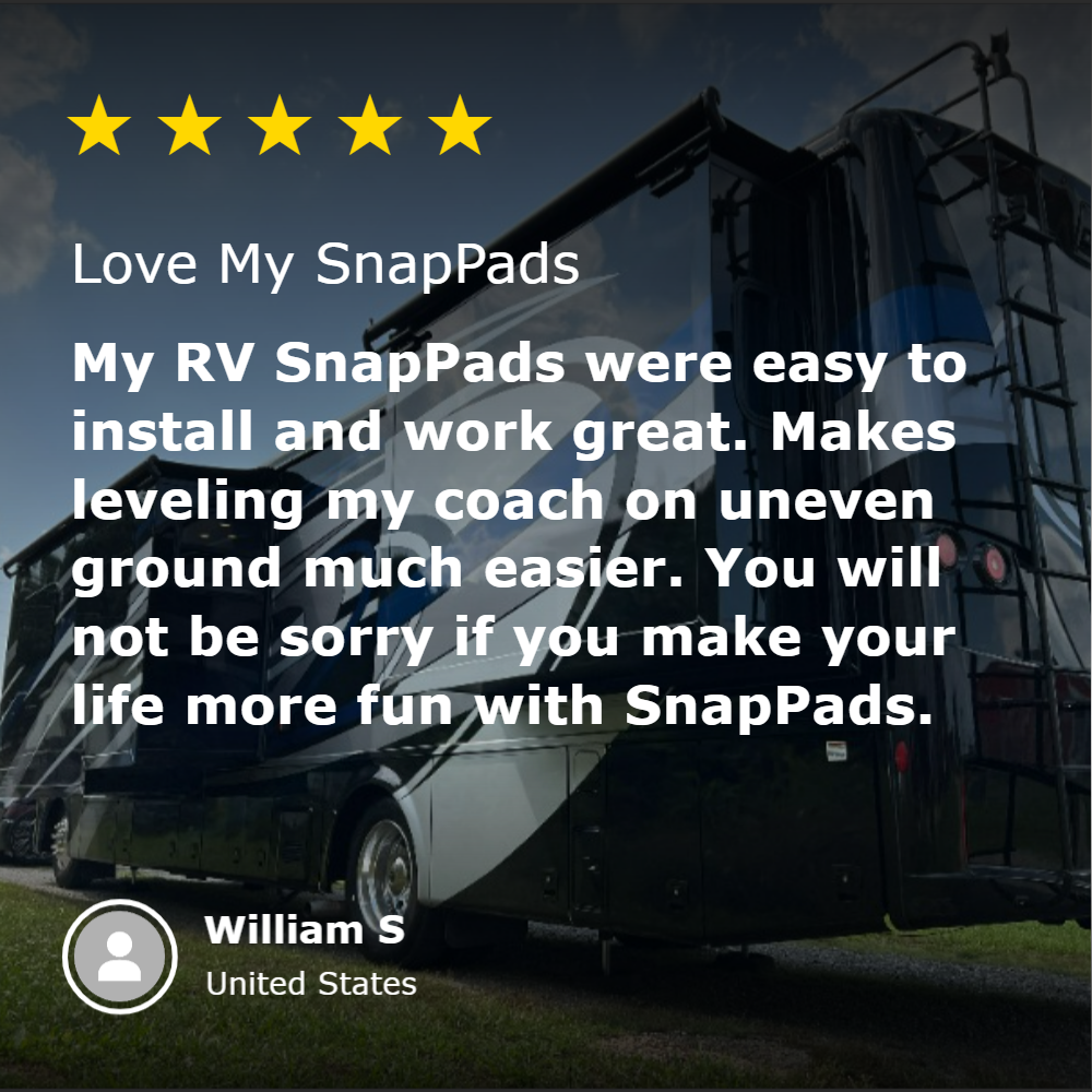 HiWay 8 | Class A & C Motorhome Permanent Jack Pads | RV SnapPad®